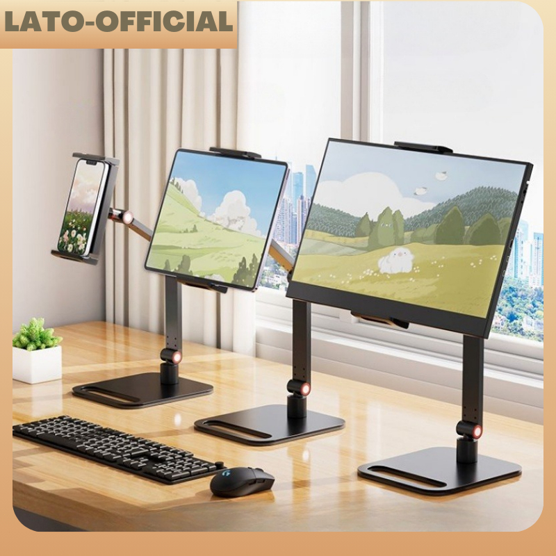 Portable Monitor Stand Adjustable 360 Swivel Bracket Tablet Holder ...