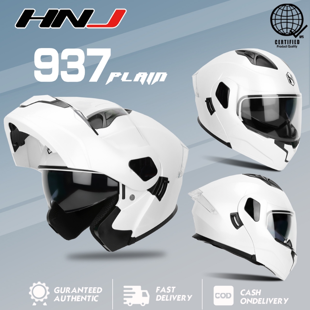 HNJ 937 modular helmet dual visor open face helmet for motorcycle ...