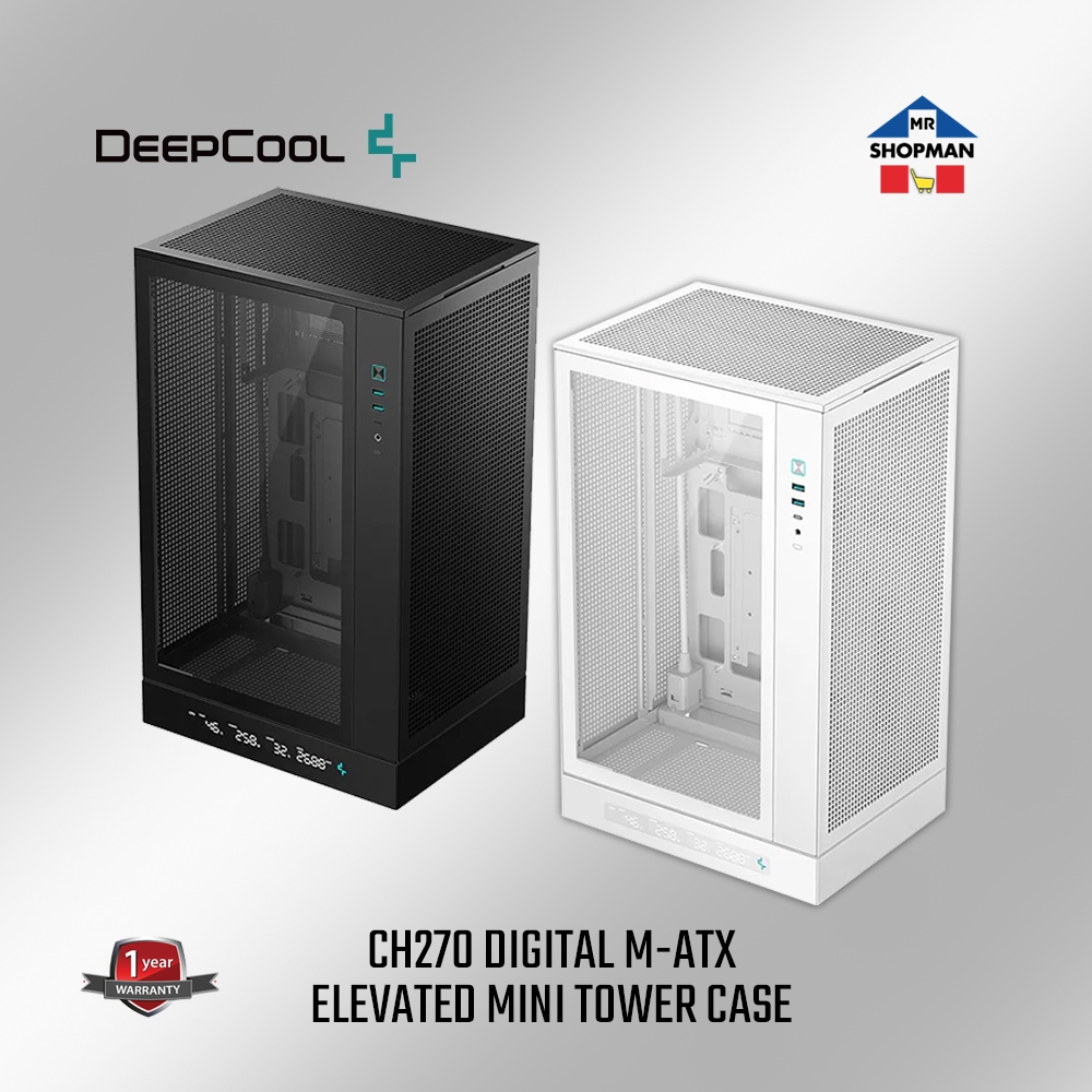 Deepcool CH270 Digital MATX / ITX Mesh Elevated Mini SFF Case PC Chassis | Shopee Singapore