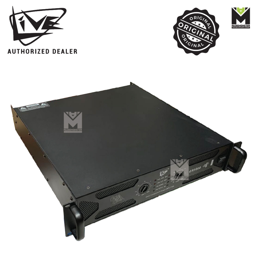 Live Grandslam GS-1000 800W RMS 4 ohms Powered Amplifier | Shopee Singapore