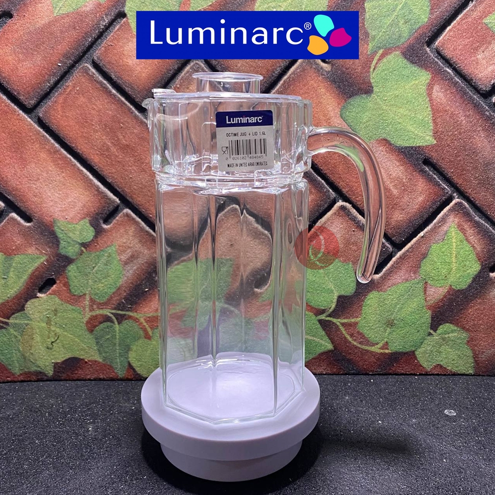 Luminarc Octime Jug | 1.6Liters | With Lid | Shopee Singapore