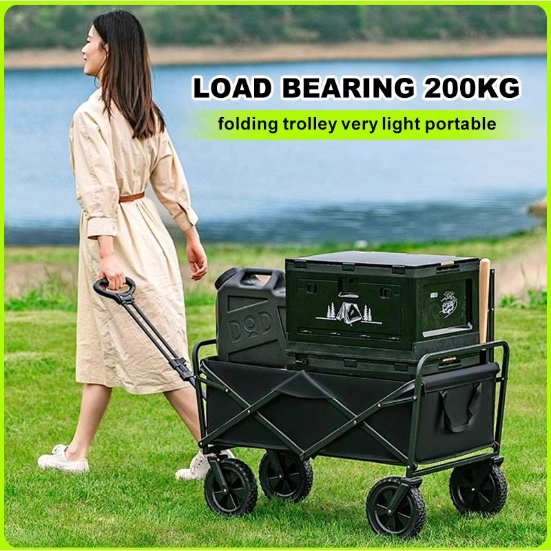 Multifunctional Foldable Trolley Wagon Family Picnic Beach Tool Trolley ...