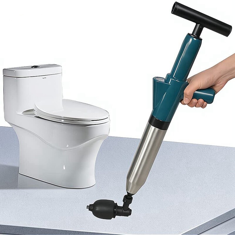 oilet dredging artifact Toilet Cleaner Drain Declogger Air Plunger High ...