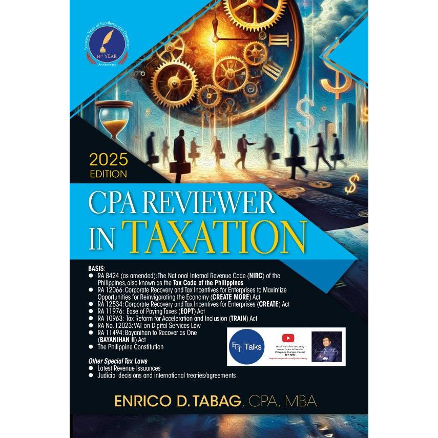 CPA Reviewer in Taxation 2025 Edition By Enrico D. Tabag | Shopee Singapore