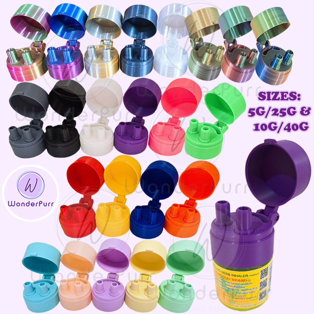 Hong Thai Inhaler Flip Cap Cover 3D Printed(5g/25g&10g/40g)Cap Only ...