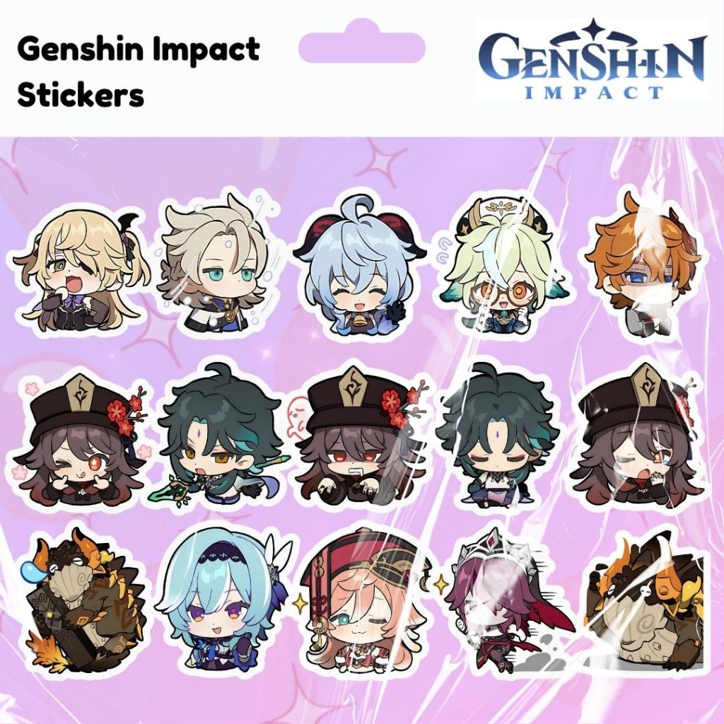 Genshin Impact Emote Stickers - Mondstadt Liyue Inazuma Sumeru Fontaine ...