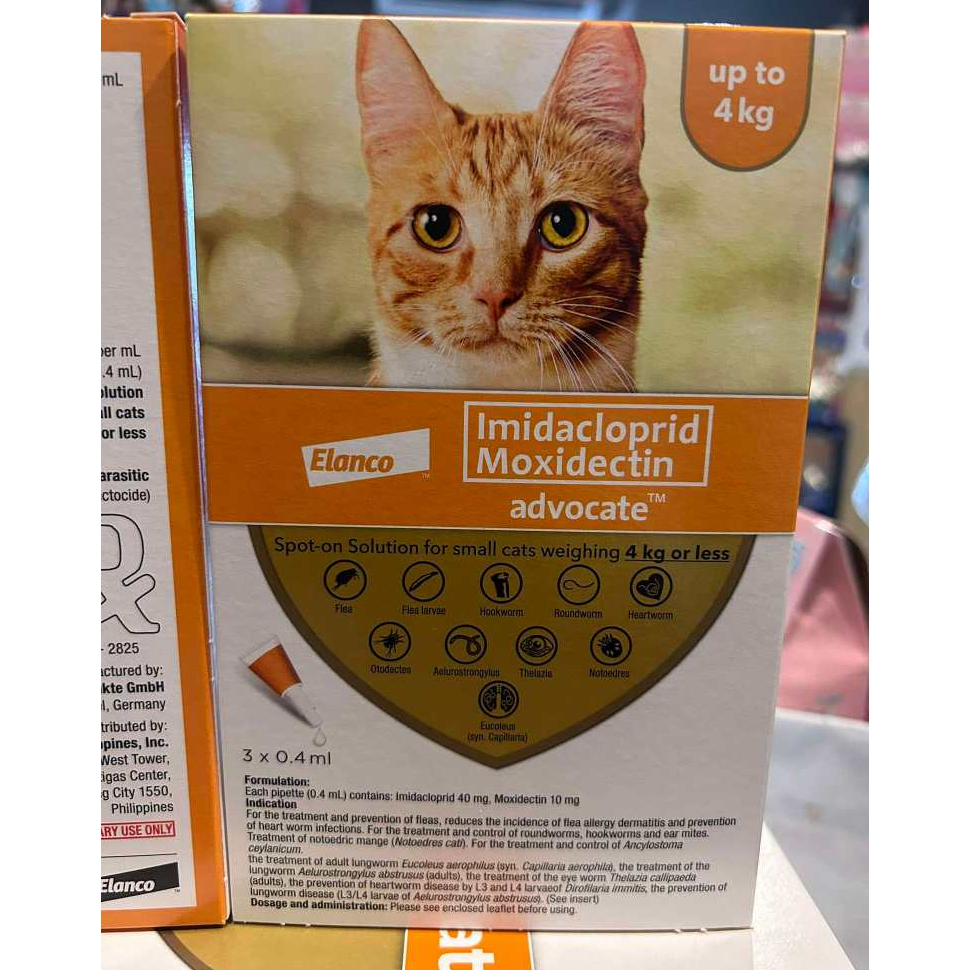 Advocate for Cats Spot-on Solution (4kg or less) with sticker (Dec 2024 ...