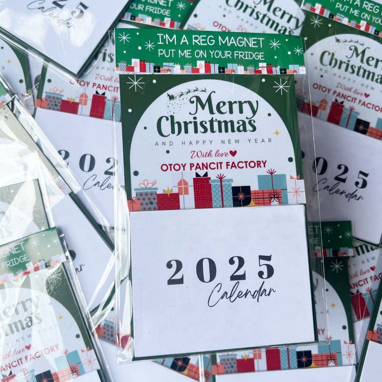 Personalized 2025 Christmas Mini Calendar Ref Magnet Souvenir Giveaways ...