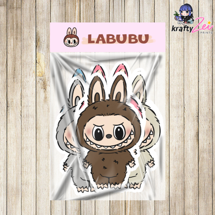 Labubu Sticker Pack Waterproof Vinyl Sticker | Tumbler Sticker | Shopee ...