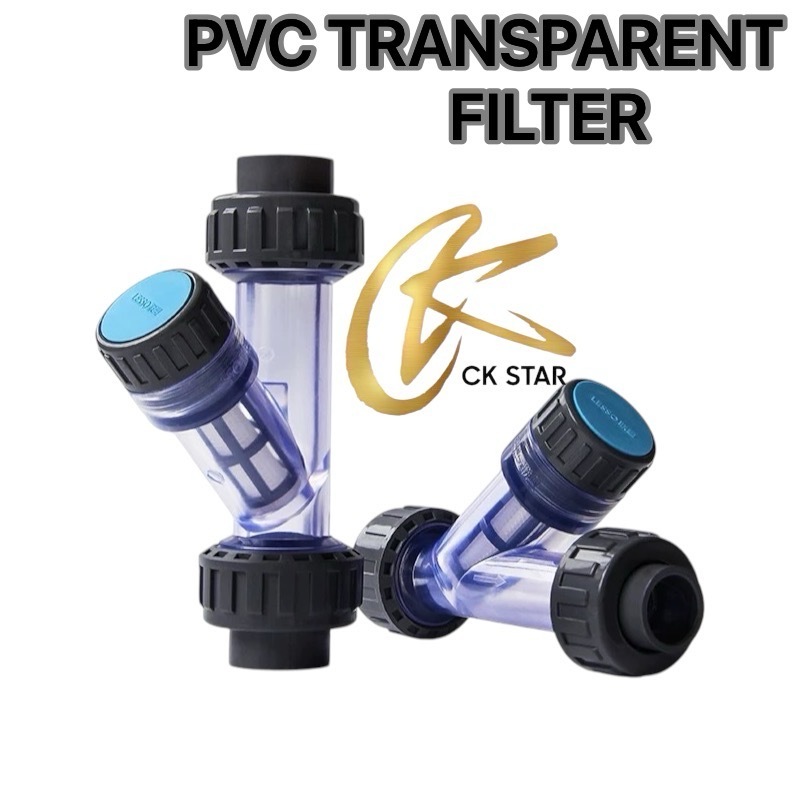 Transparent UPVC Y-Type Filter Aquarium Fish Tank Filter Tap Water ...