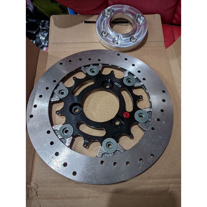 VINTELATED DISC 220MM WITH ADAPTOR (wave/mio/nouvo/soulty/click/pantra ...