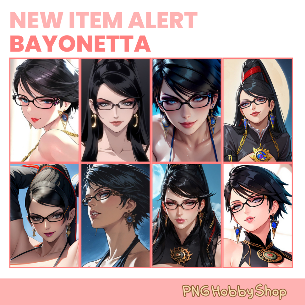Bayonetta Anime Photocard and Keychain - PNG Hobby Shop | Shopee Singapore