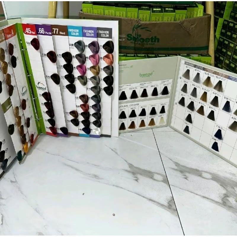 Bremod Performance Hair Color Chart & Bremod Premium Hair Color Chart ...