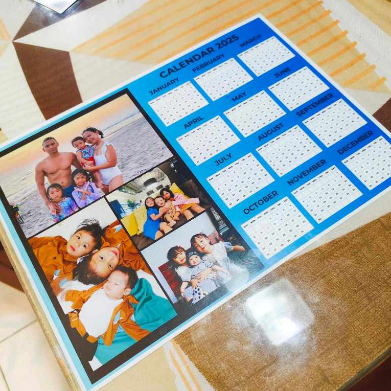 CUSTOMIZED POSTER TYPE TABLE OR WALL CALENDAR 2025 A4 & A3 SIZE (FUTURE ...
