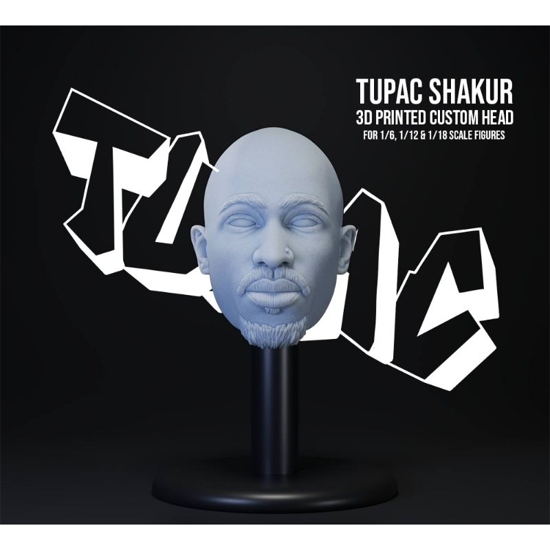 3D Printed Custom Head - Tupac Shakur | Shopee Singapore