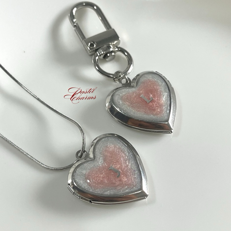 Heart Resin Locket • Photo Locket Customized Necklace & keychain ...