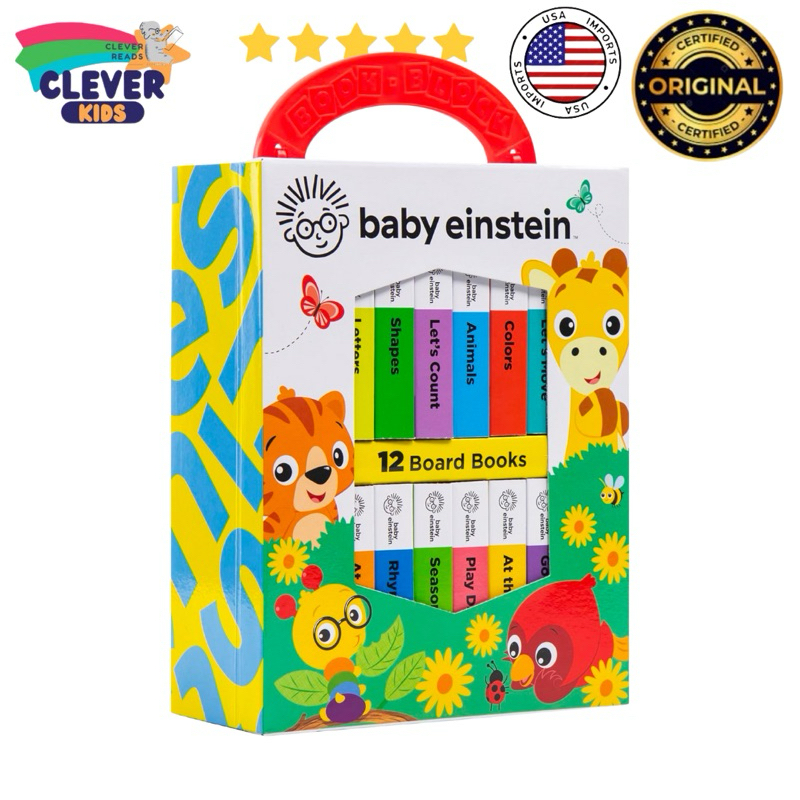 Baby Einstein - My First Library Board Book Block 12-Book Set | Shopee ...