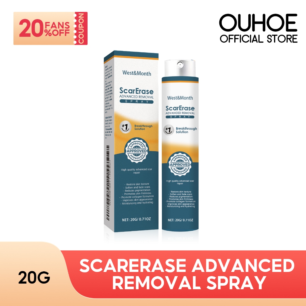 Scar Removal Spray Fade Pimples Stretch Marks Reduces Acne Surgical ...