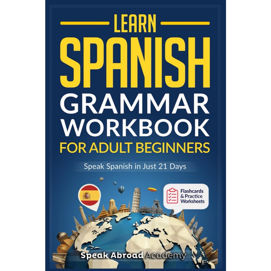 Learn Spanish: Grammar Workbook for Adult Beginners | Shopee Singapore