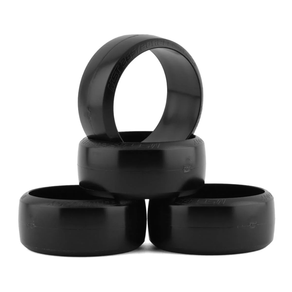 MST Max Speed Technology CS-R 1/10 Scale RC Drift Tire White Low-Grip 4 ...