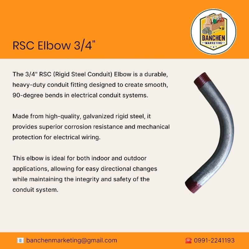 RSC Elbow 3/4" (electrical use) | Shopee Singapore
