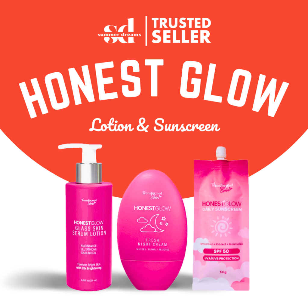 HONEST GLOW Glass Skin Serum Lotion Niacinamide Glutathione Whitening ...
