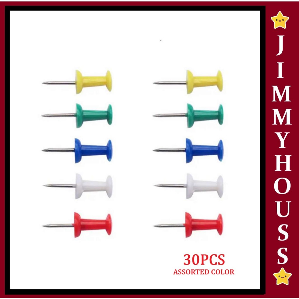 Push Pins Assorted Colors 1box Stationery School Supplies Office ...