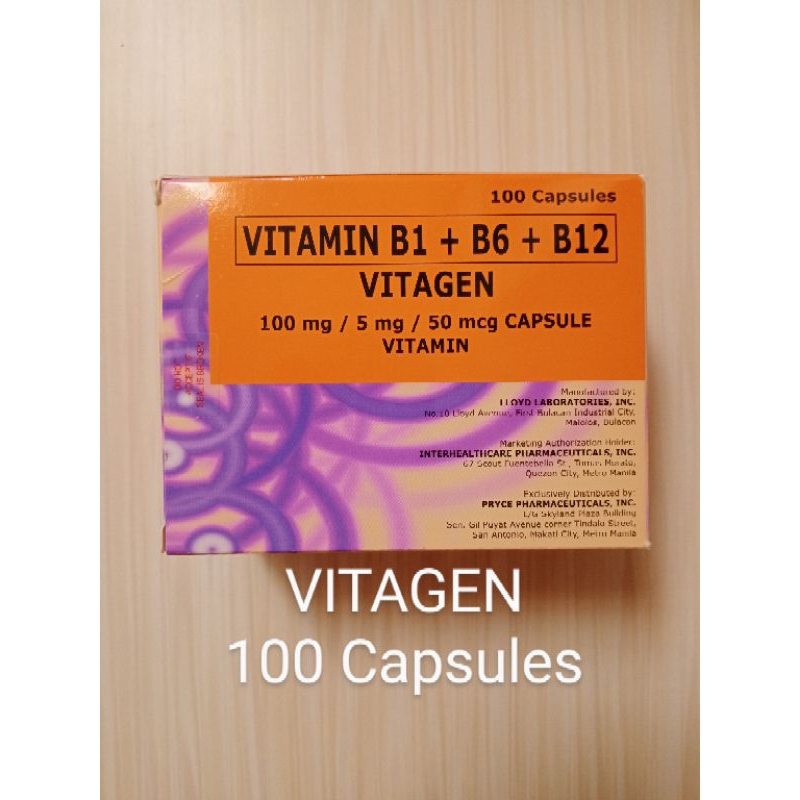 Vitagen Vitamin B Complex 100 Capsules | Shopee Singapore