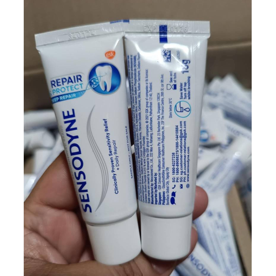 B1T1 SENSODYNE DEEP REPAIR TOOTHPASTE 18g (SAMPLER ONLY) | Shopee Singapore
