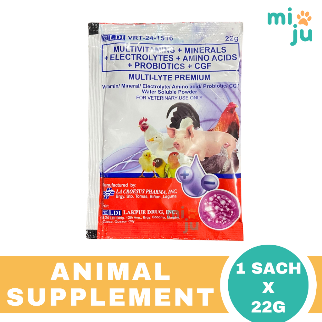 LDI Multi Lyte Premium (1 Sachet x 22g) - For Animal use | Shopee Singapore