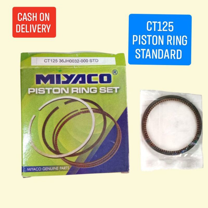 CT125 PISTON RING STANDARD (MIYACO) | Shopee Singapore