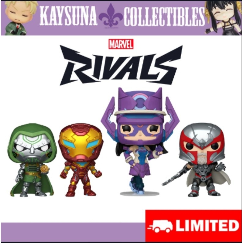 MARVEL RIVALS AUTHENTIC FUNKO POP (Iron Man, Doctor Doom, Magneto ...