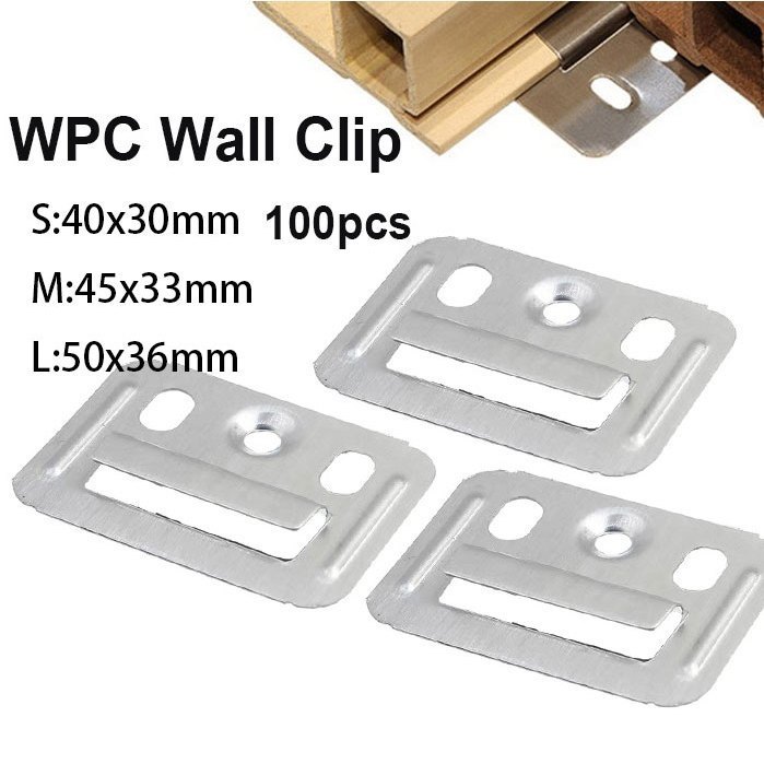 50mm*36mm Metal Wall Cladding Clip/Wpc Wall Fluted Panel Clip Fluted ...