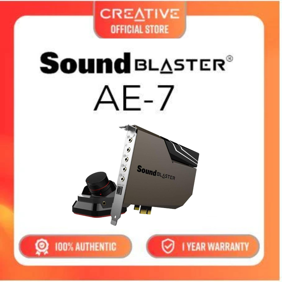 Creative Sound Blaster AE-7 Hi-Res Internal PCIe Sound Card with Xamp ...