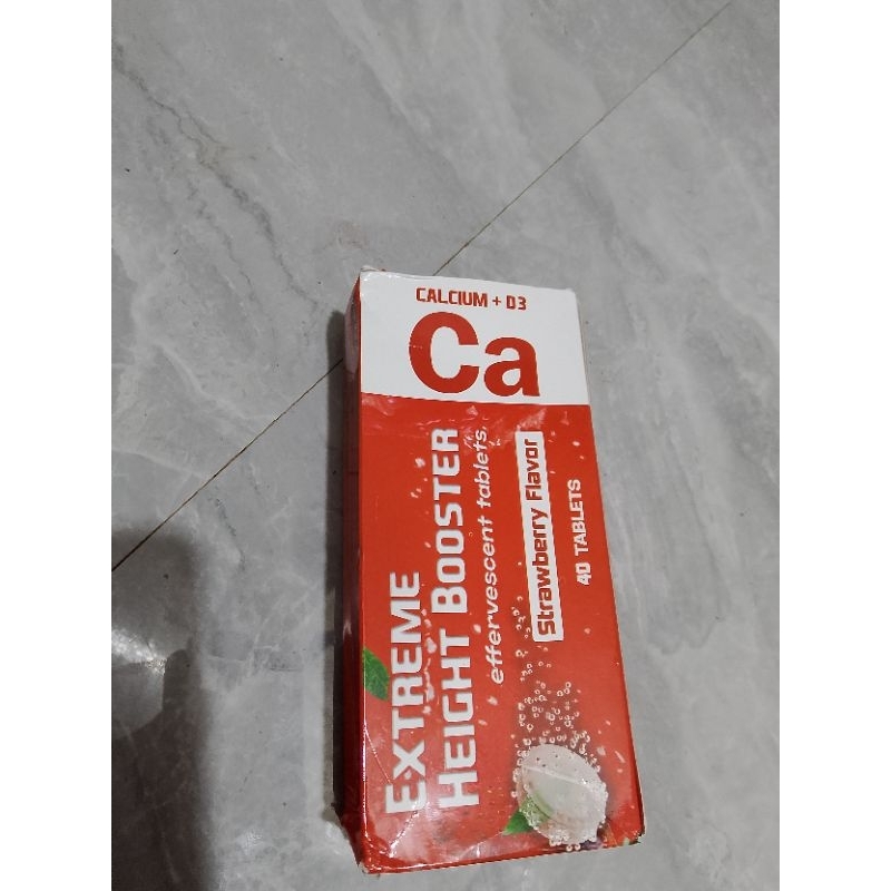 Extreme Height Booster Effervescent Tablets, Strawberry flavor (40tablets) | Shopee Singapore