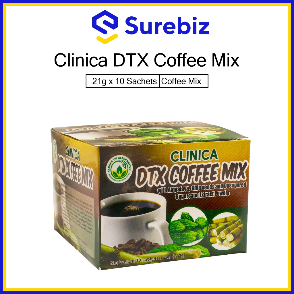 Clinica DTX Coffee Mix with Ampalaya, Chia Seeds and Desugared ...