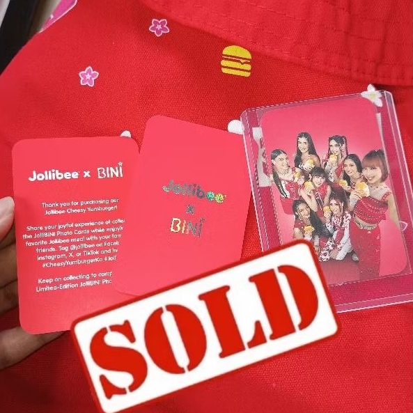 Jollibini Special Group Photo card (official) Jollibee x Bini Fanmeet ...