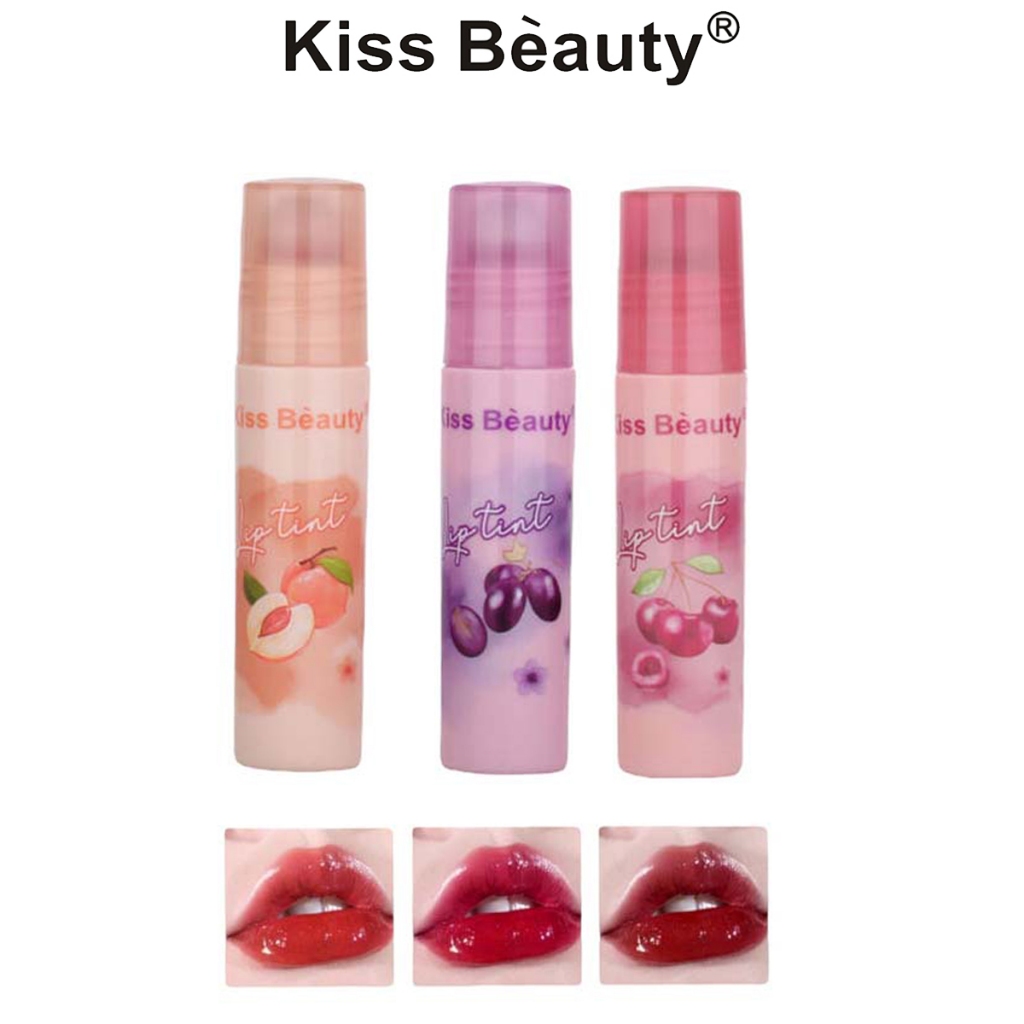 Kiss Beauty Organic Fruit Roll on Lip Tint & Check Tint | Shopee Singapore