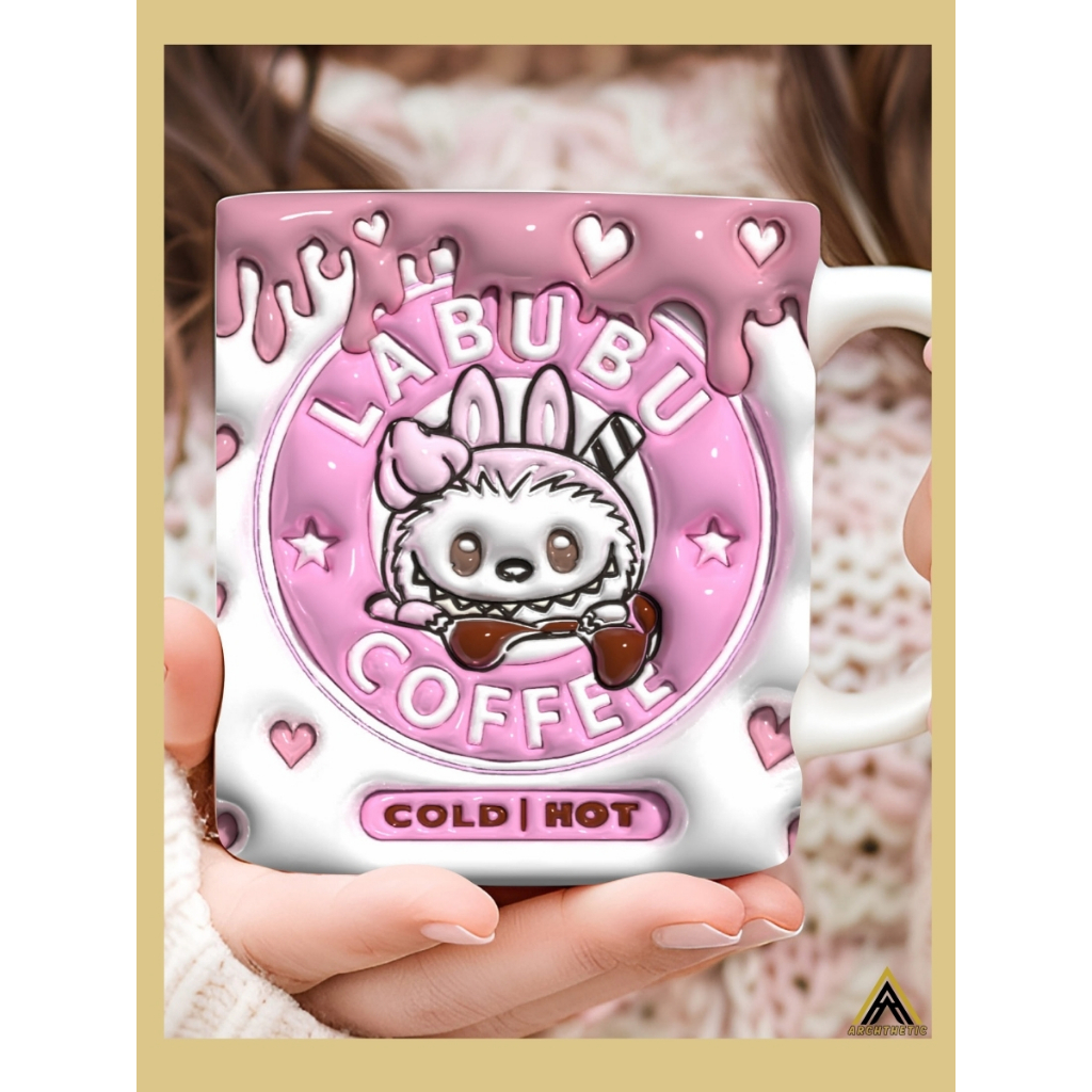 PERSONALIZED LABUBU MUG PINK ( WITH PACKAGING ) | Shopee Singapore