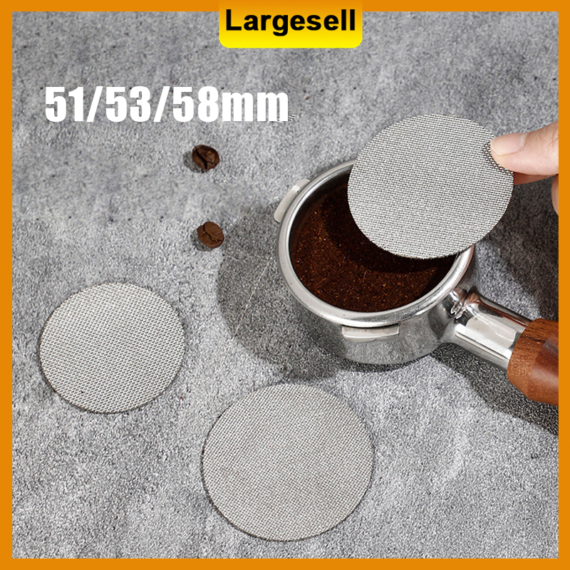 51/53/58mm Stainless Steel Puck Screen 150μm Reusable Coffee Filter ...