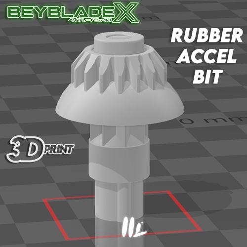 [Beyblade-X] Rubber Accel 3d Printed bit | Shopee Singapore