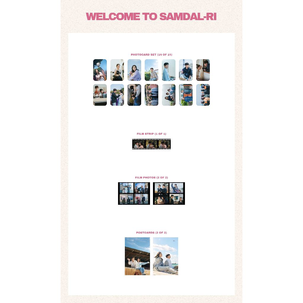 WELCOME TO SAMDAL-RI Fanmade Photocard Set | Shopee Singapore