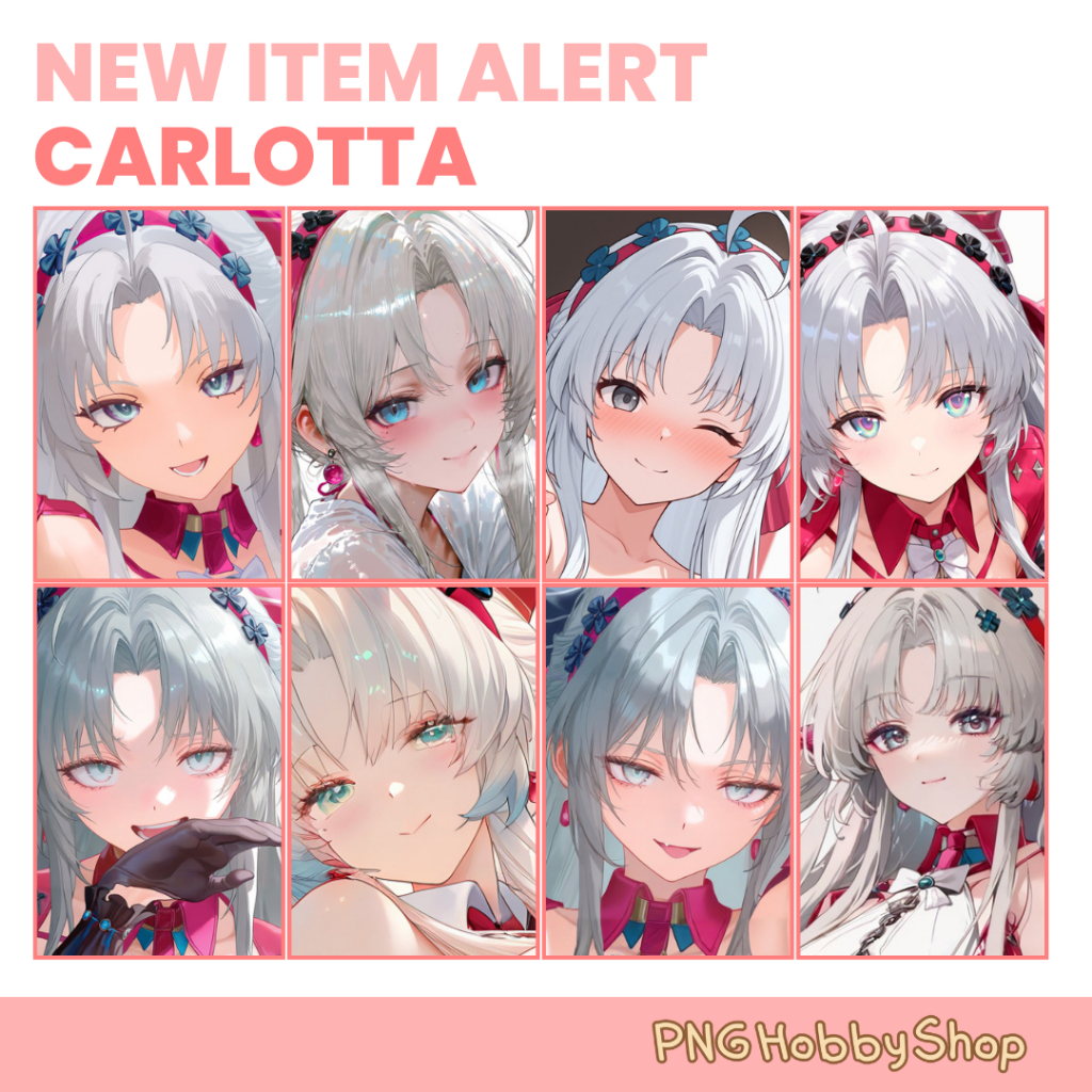 Carlotta Wuthering Waves Anime Game Waifu Collectible Photocard ...
