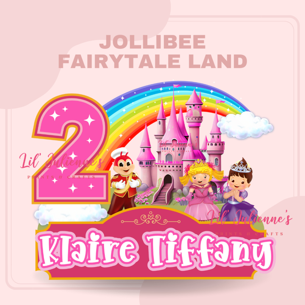 Jollibee Cake topper (Fairytale Land) | Shopee Singapore