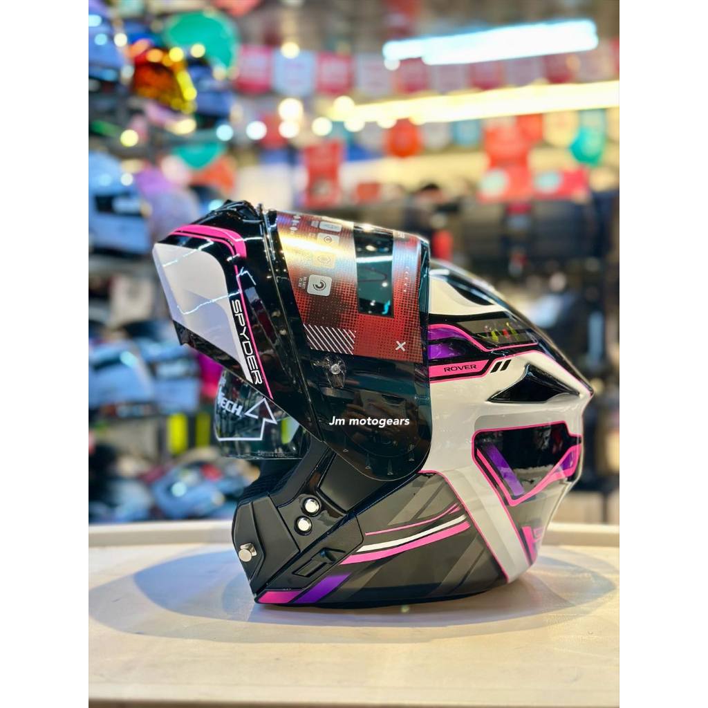 SPYDER ROVER MODULAR DUAL VISOR WITH FREE CLEAR LENS HELMET | Shopee ...