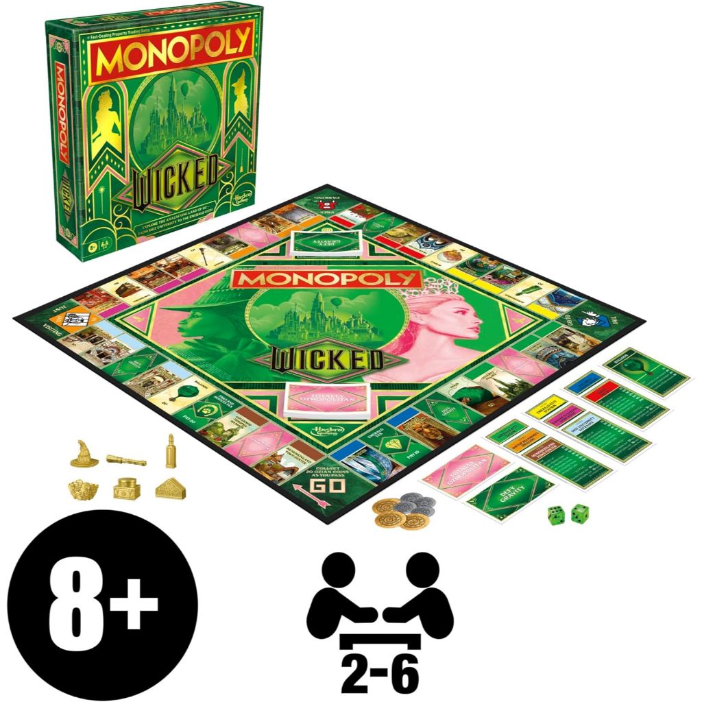 Monopoly Wicked Edition Board Game Inspired by The Motion Picture 2 to ...