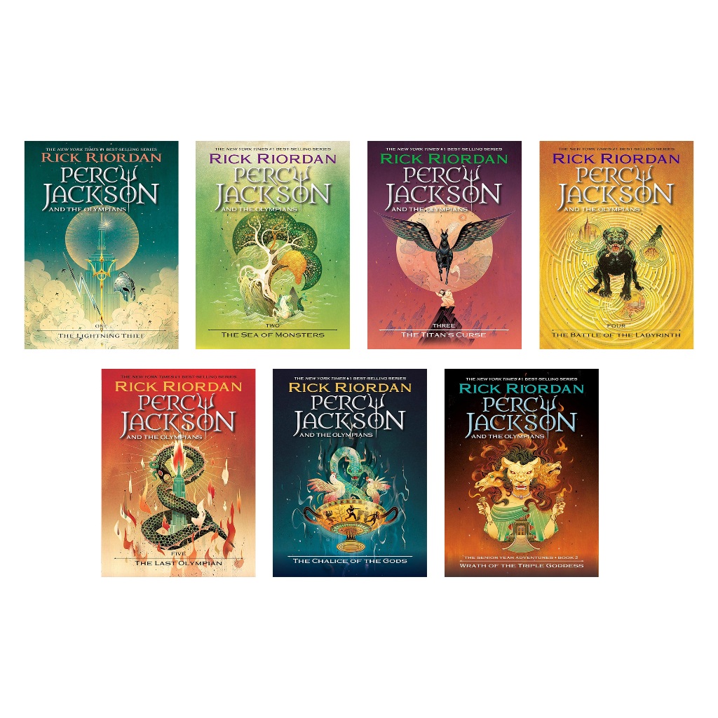 Percy Jackson and the Olympians Book 1-7 Series by Rick Riordan ...