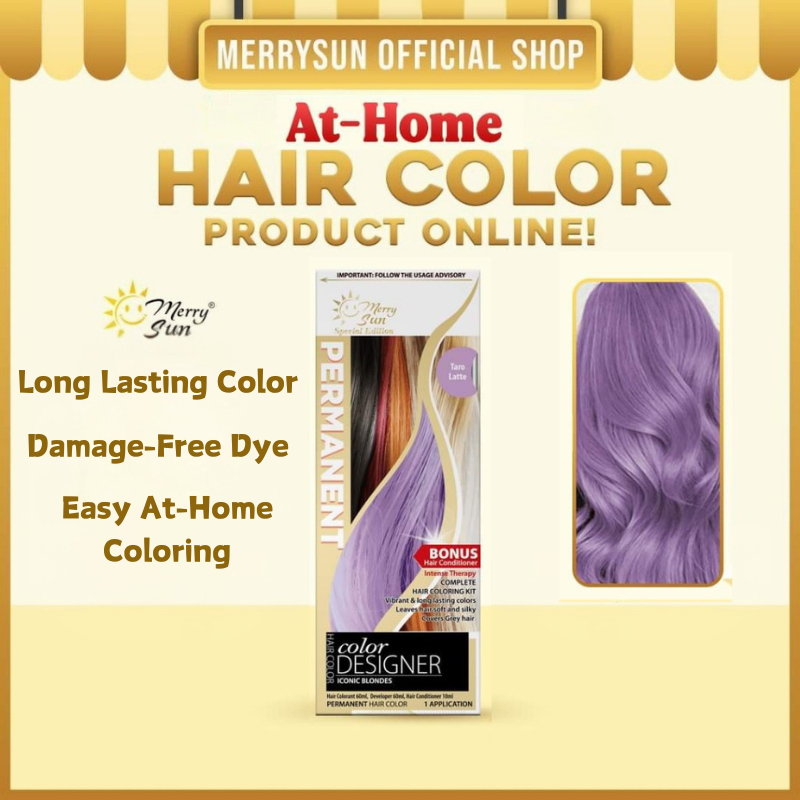 Merry Sun Permanent Hair Color (TARO LATTE) | Shopee Singapore