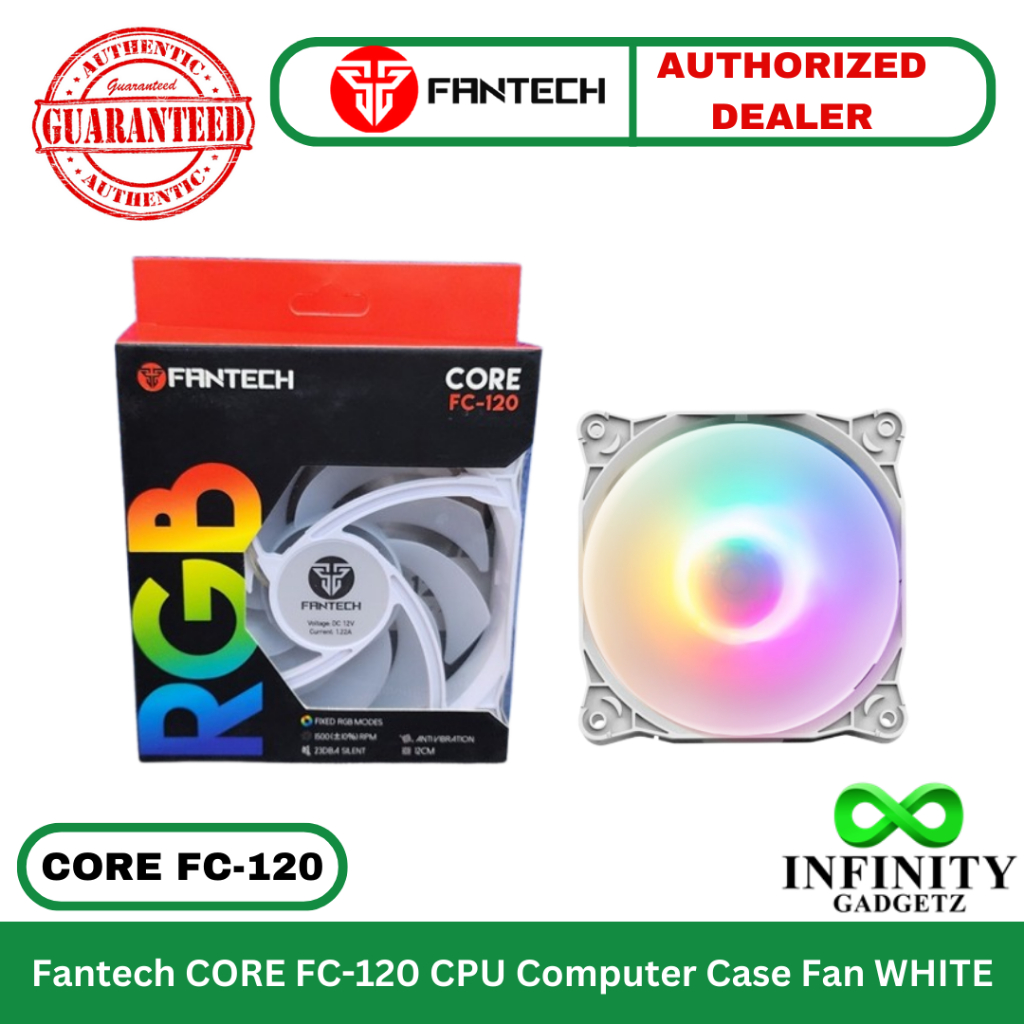 Fantech CORE FC-120 CPU Computer Case Fan White | Shopee Singapore