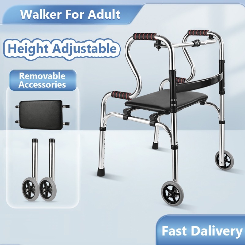 Adult walker Stainless steel walker crutch cane stick tungkod for ...